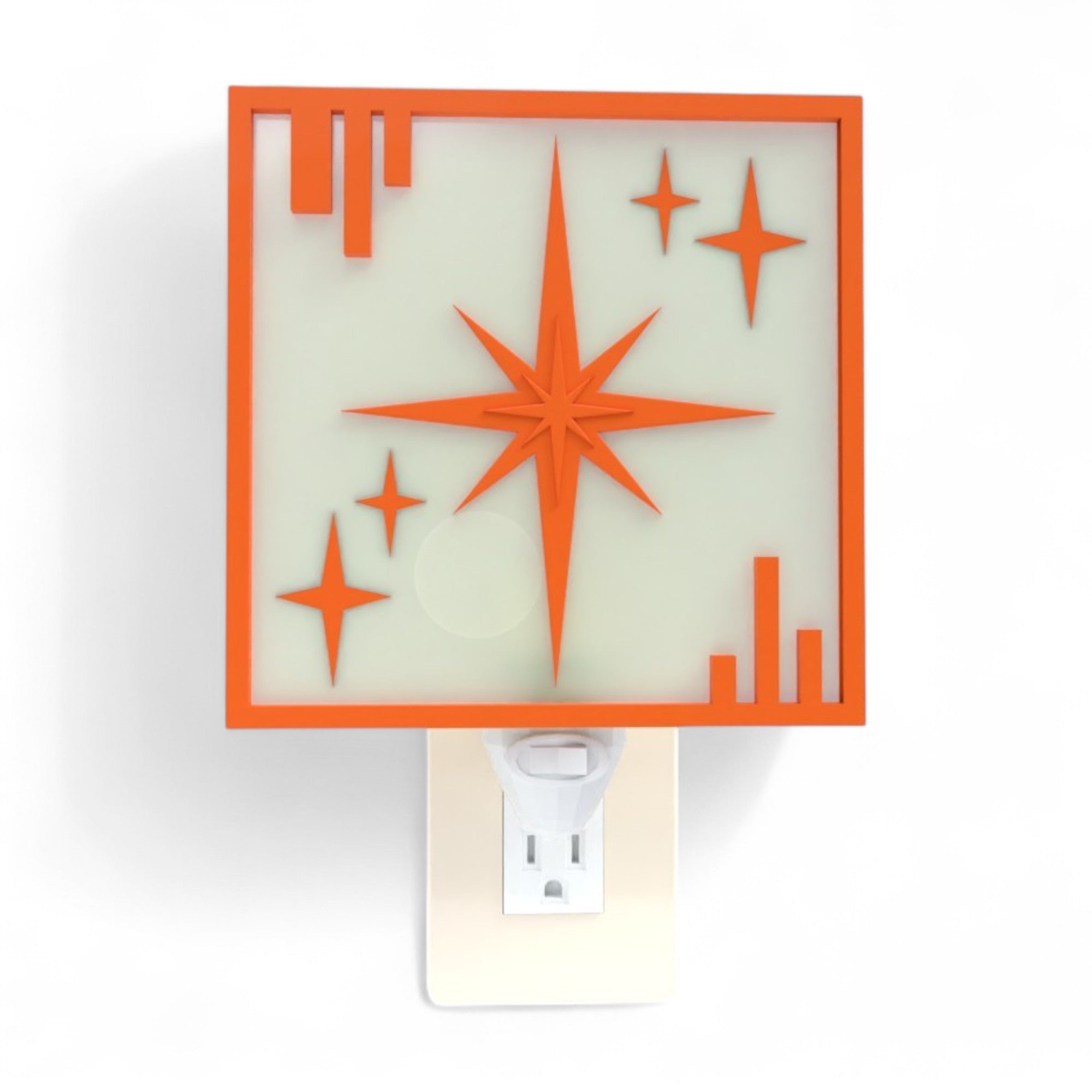Starburst MCM Night Light – Retro Layers