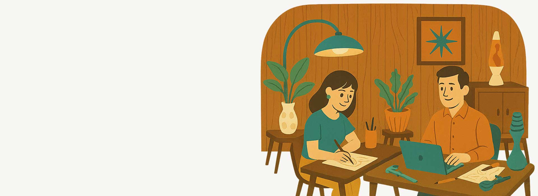 Retro Layers Unique Mid Century Modern Items For Your Home or Office