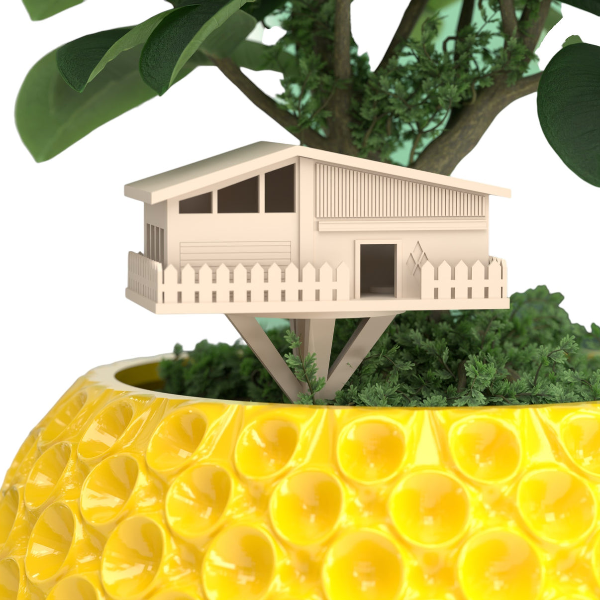 Mini Mid Century Modern Plant Stake Crestwood Tree House – Retro Layers