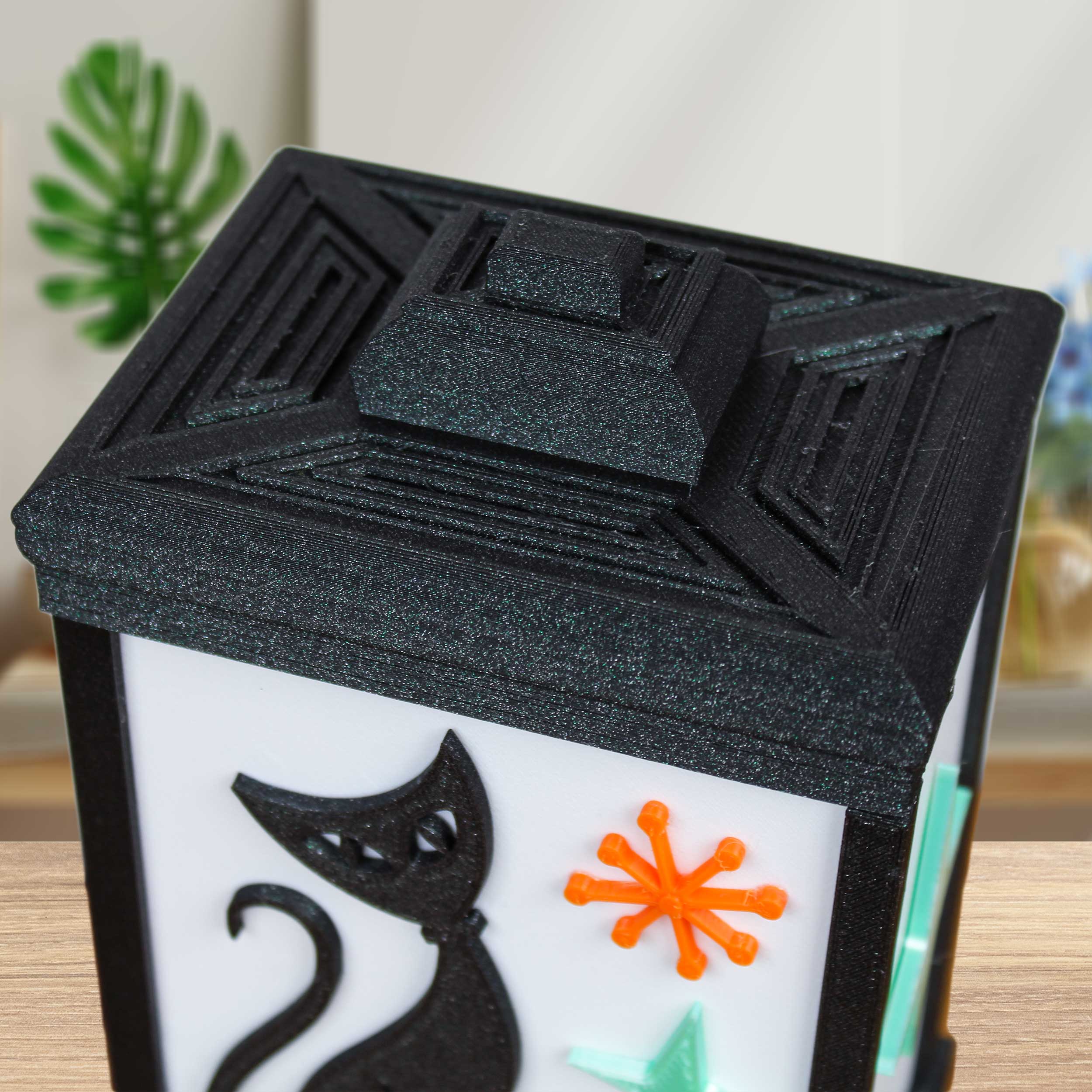 Midcentury Modern Atomic Cat Lamp – Retro Layers